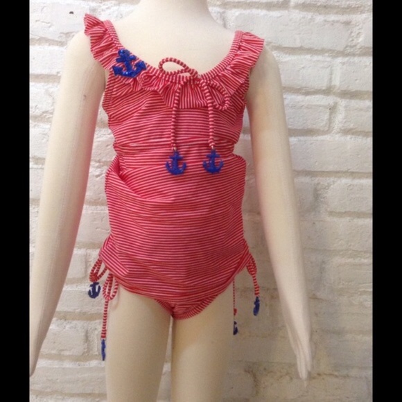 2Chillies | Swim | Redwhite Striped Tankini Swimsuit Set | Poshmark